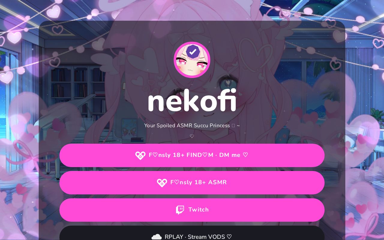 nekofi — ALL MY LINKS